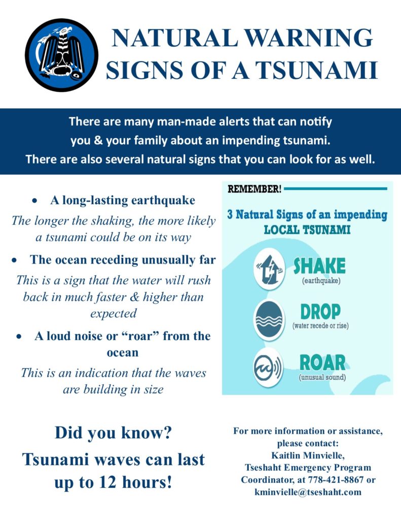 Tseshaht First Nation | Tsunami Preparedness